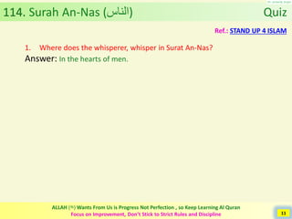 Al Quran (Chapter 114): Surah An-Nas [Mankind] | PDF