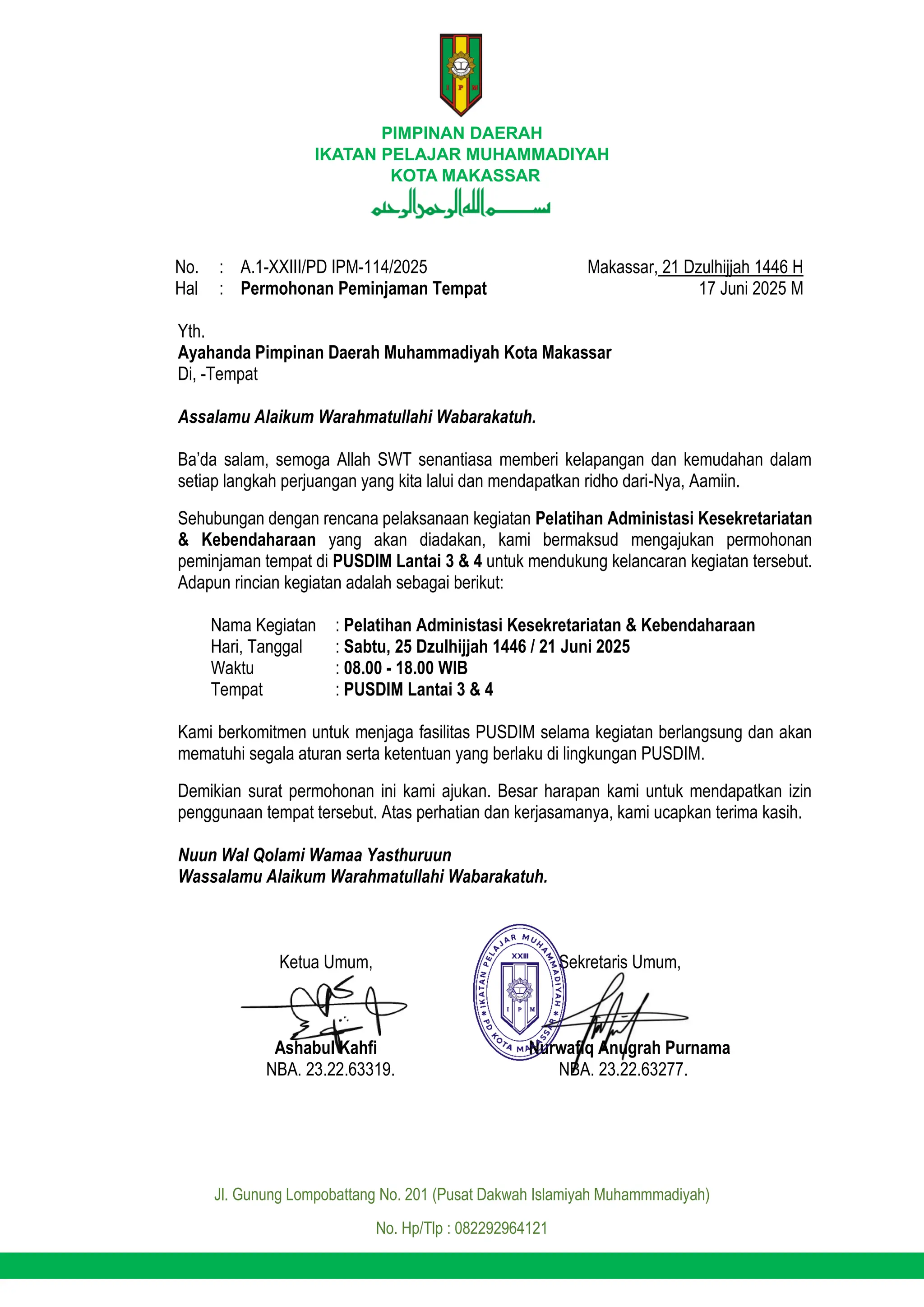 114 - Permohonan Izin Peminjaman Tempat.pdf
