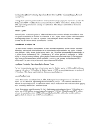eastman kodak 3q 06mda | PDF