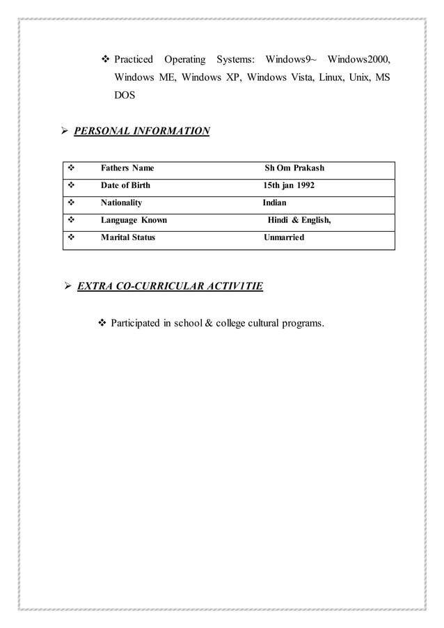 DEVENDER thakur cv | PDF