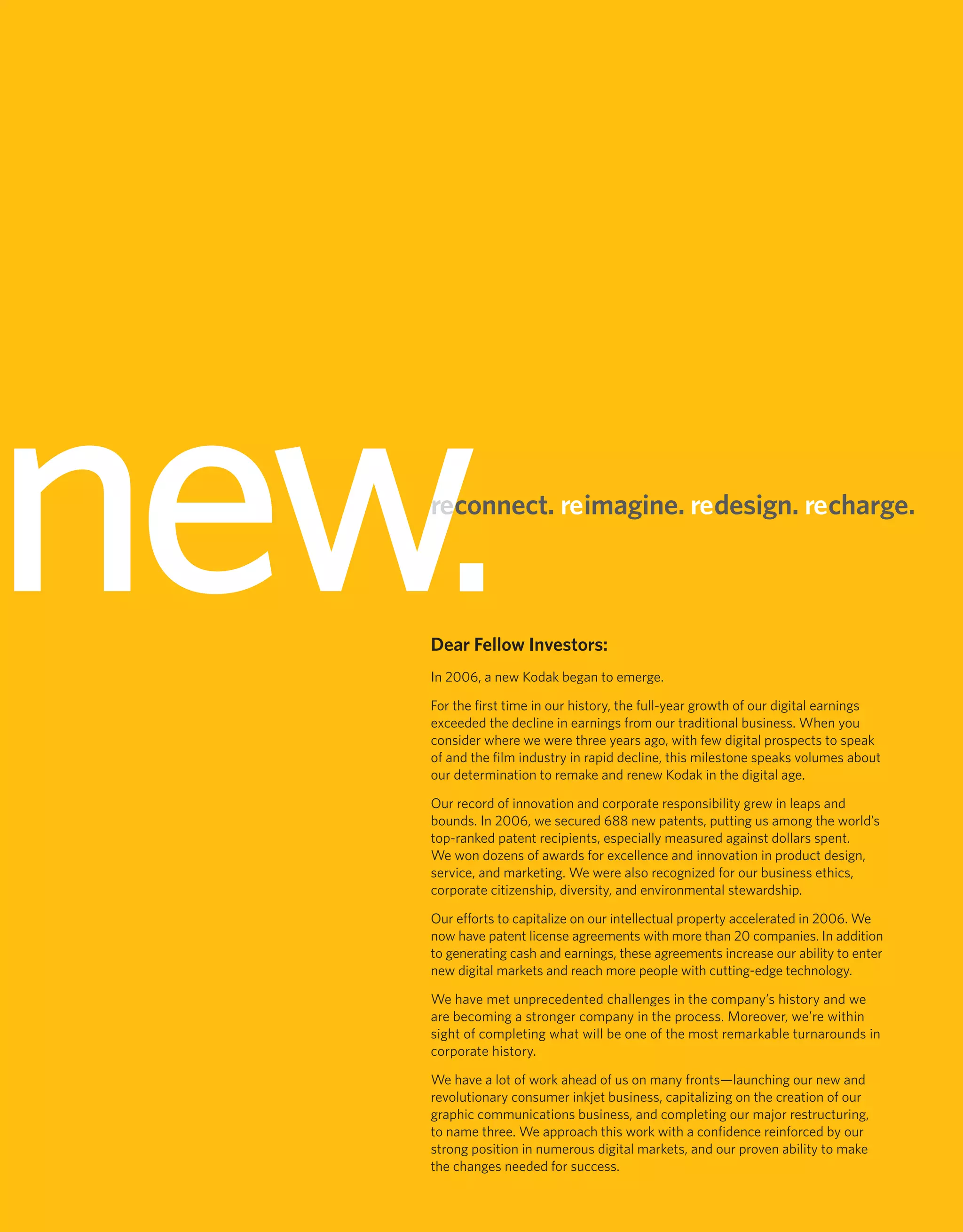 Kodak annual Report 06 | PDF