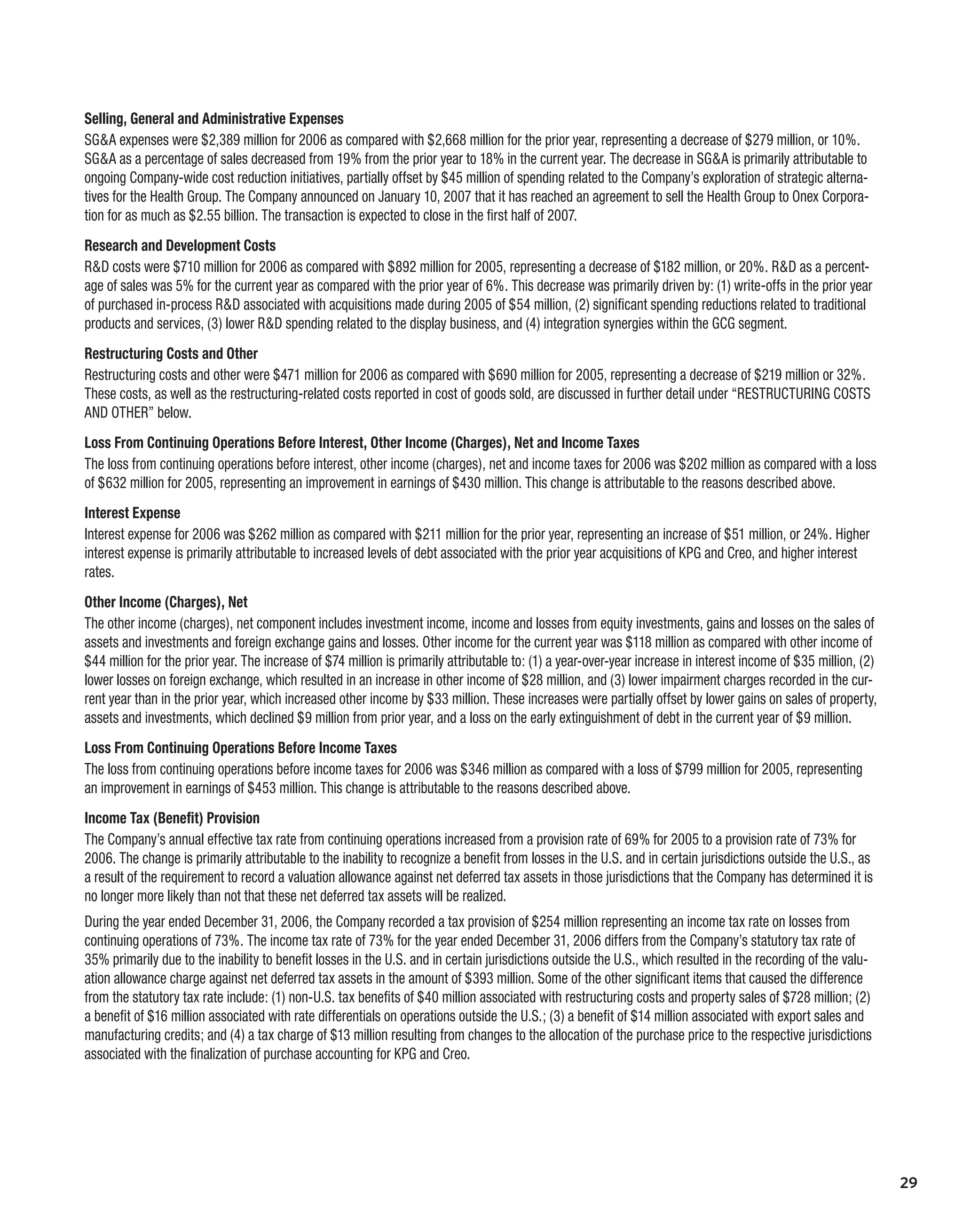 Kodak annual Report 06 | PDF