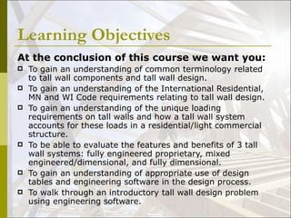 Taming The Wind with Engineered Tall Walls | PPT