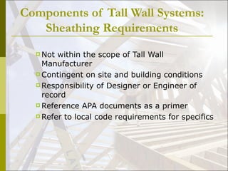 Taming The Wind with Engineered Tall Walls | PPT