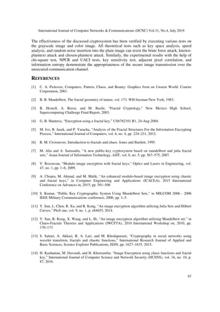A FRACTAL BASED IMAGE CIPHER USING KNUTH SHUFFLE METHOD AND DYNAMIC DIFFUSION | PDF