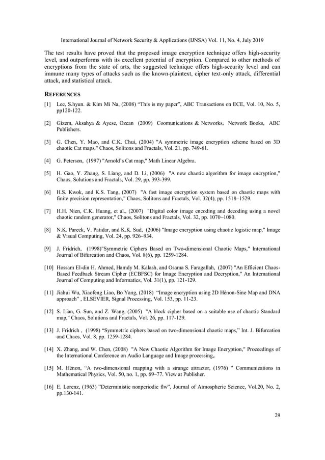 A CHAOTIC CONFUSION-DIFFUSION IMAGE ENCRYPTION BASED ON HENON MAP | PDF A CHAOTIC CONFUSION-DIFFUSION IMAGE ENCRYPTION BASED ON HENON MAP | PDF