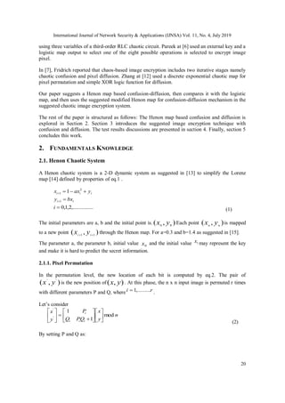A CHAOTIC CONFUSION-DIFFUSION IMAGE ENCRYPTION BASED ON HENON MAP | PDF