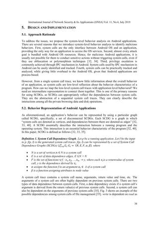 SYSTEM CALL DEPENDENCE GRAPH BASED BEHAVIOR DECOMPOSITION OF ANDROID APPLICATIONS | PDF