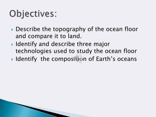 Features on the ocean floor textbook pages 384-386 | PPTX