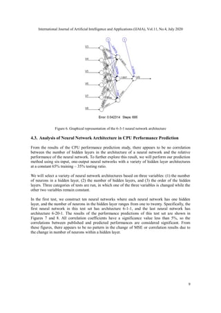 CPU HARDWARE CLASSIFICATION AND PERFORMANCE PREDICTION USING NEURAL NETWORKS AND STATISTICAL ...