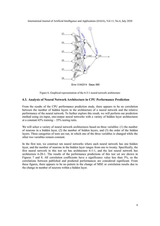 Cpu Hardware Classification And Performance Prediction Using Neural Networks And Statistical