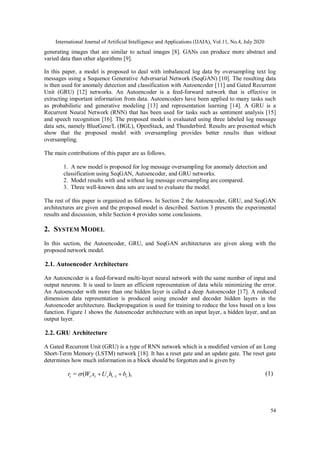 LOG MESSAGE ANOMALY DETECTION WITH OVERSAMPLING | PDF