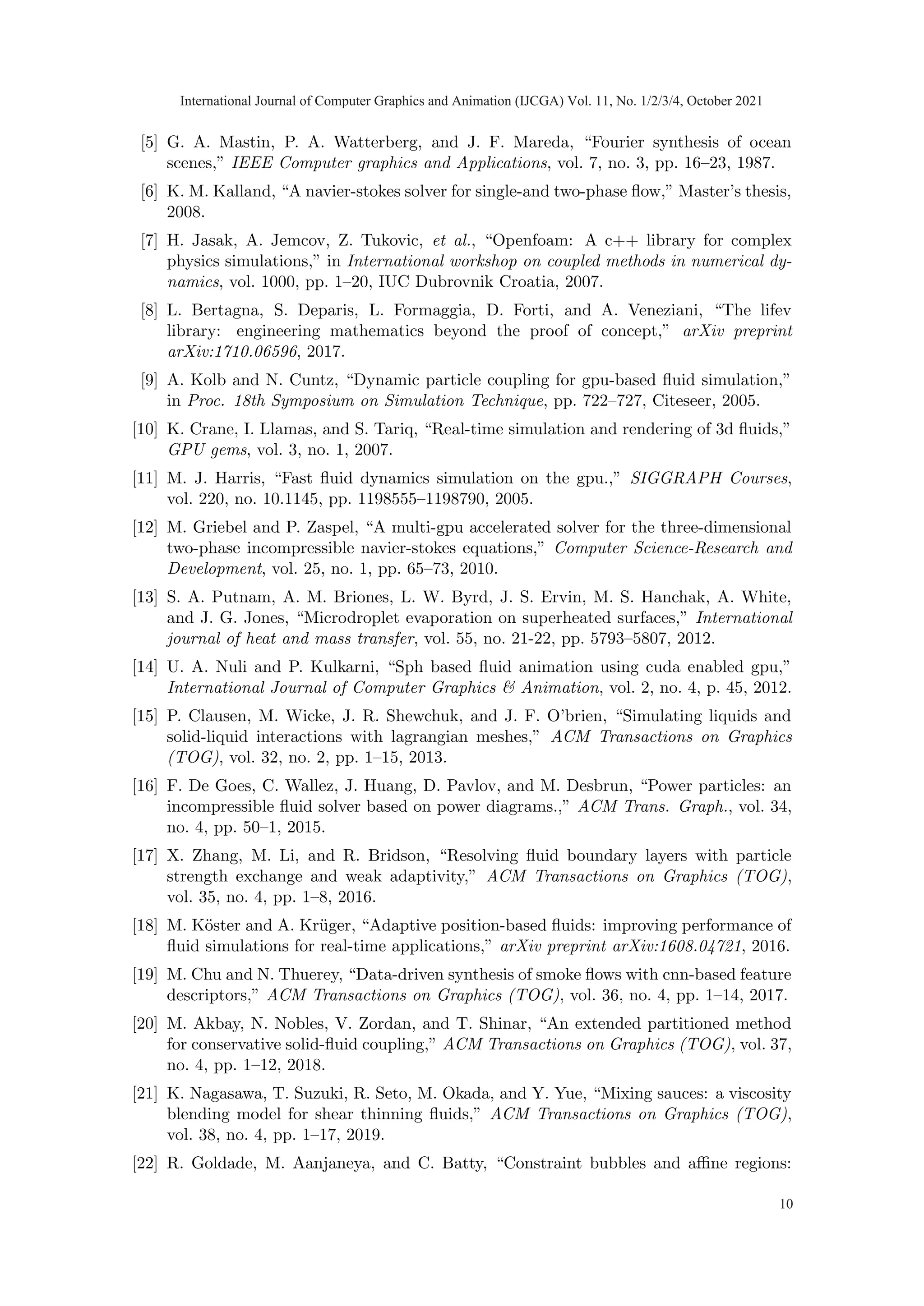 Fast Fluid Thermodynamics Simulation By Solving Heat Diffusion Equation ...