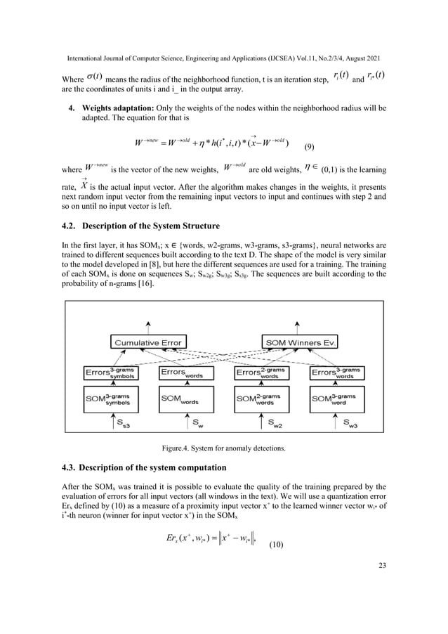 ANOMALY DETECTION IN ARABIC TEXTS USING NGRAMS AND SELF ORGANIZING MAPS | PDF