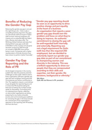 PR and Gender Pay Gap Reporting | PDF