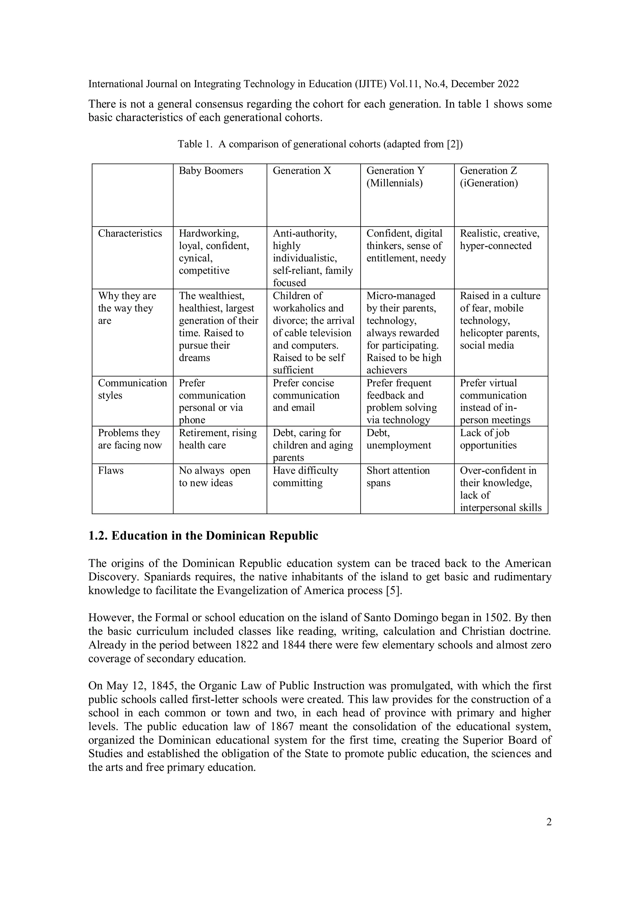 TEACHING STRATEGIES BASED ON GENERATIONAL TEACHER COHORTS | PDF
