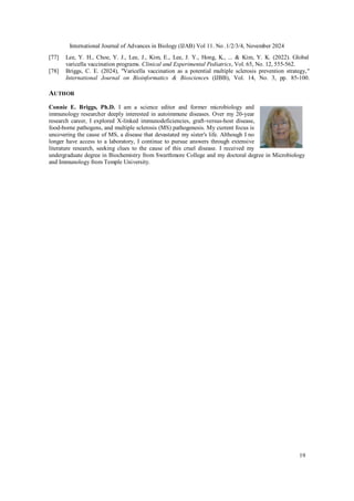 VARICELLA VACCINATION: A POTENTIAL STRATEGY FOR PREVENTING MULTIPLE ...