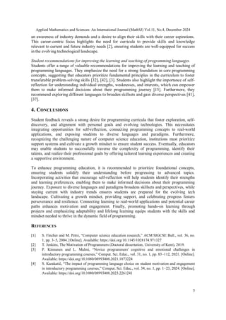 SENTIMENT ANALYSIS OF COMPUTER SCIENCE STUDENTS’ ATTITUDES TOWARD ...