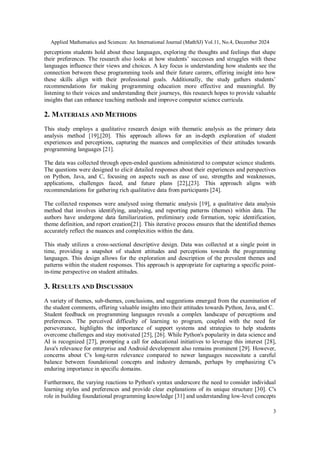 SENTIMENT ANALYSIS OF COMPUTER SCIENCE STUDENTS’ ATTITUDES TOWARD PROGRAMMING LANGUAGES: AN IN ...
