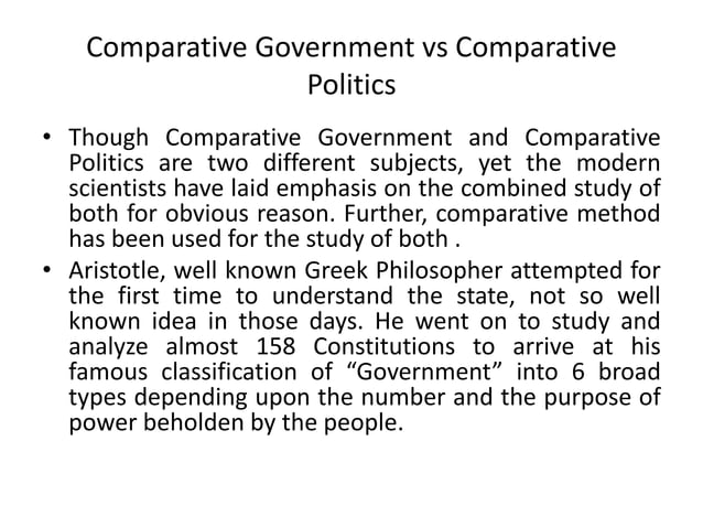 11425733451. Nature and Scope of Comparative Politics.gkjha.pptx | Politics