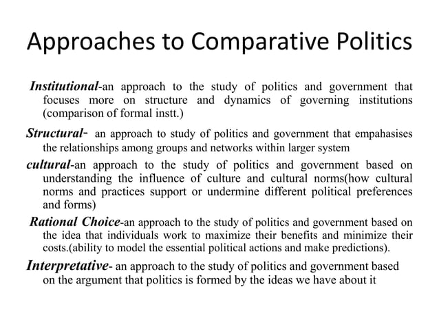 11425733451. Nature and Scope of Comparative Politics.gkjha.pptx | Politics