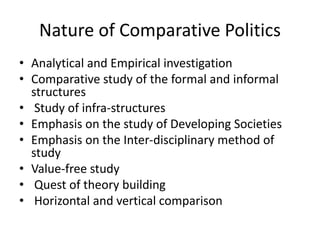 11425733451. Nature and Scope of Comparative Politics.gkjha.pptx