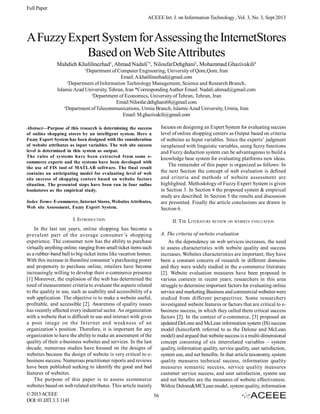 A Fuzzy Expert System for Assessing the InternetStores Based on Web ...