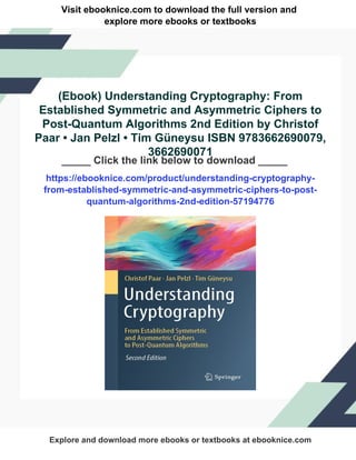 (Ebook) Understanding Cryptography: From Established Symmetric and ...