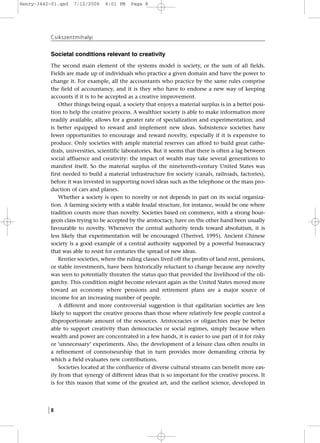 A Systems Perspective on Creativity | PDF