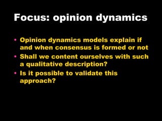 Phenomenology of social dynamics | PPT