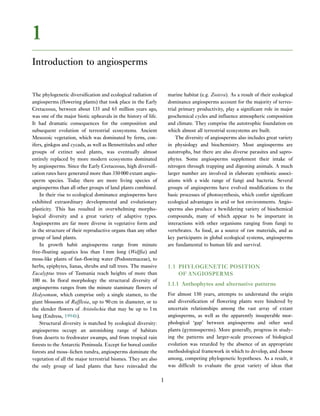 Early Flowers And Angiosperm Evolution Else Marie Friis Peter R Crane | PDF