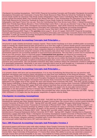 Checkpoint accounting assumptions | PDF