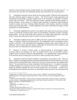 2009 World Survey on the Role of Women in Development | PDF