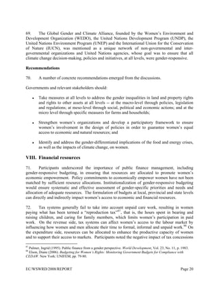 2009 World Survey on the Role of Women in Development | PDF