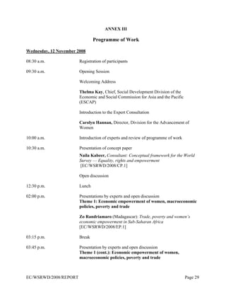 2009 World Survey on the Role of Women in Development | PDF