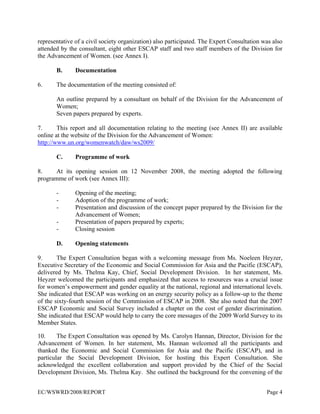 2009 World Survey on the Role of Women in Development | PDF