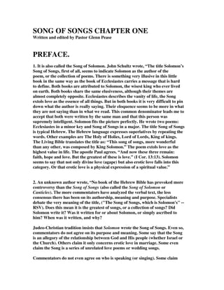 Meaning Of Song Of Solomon