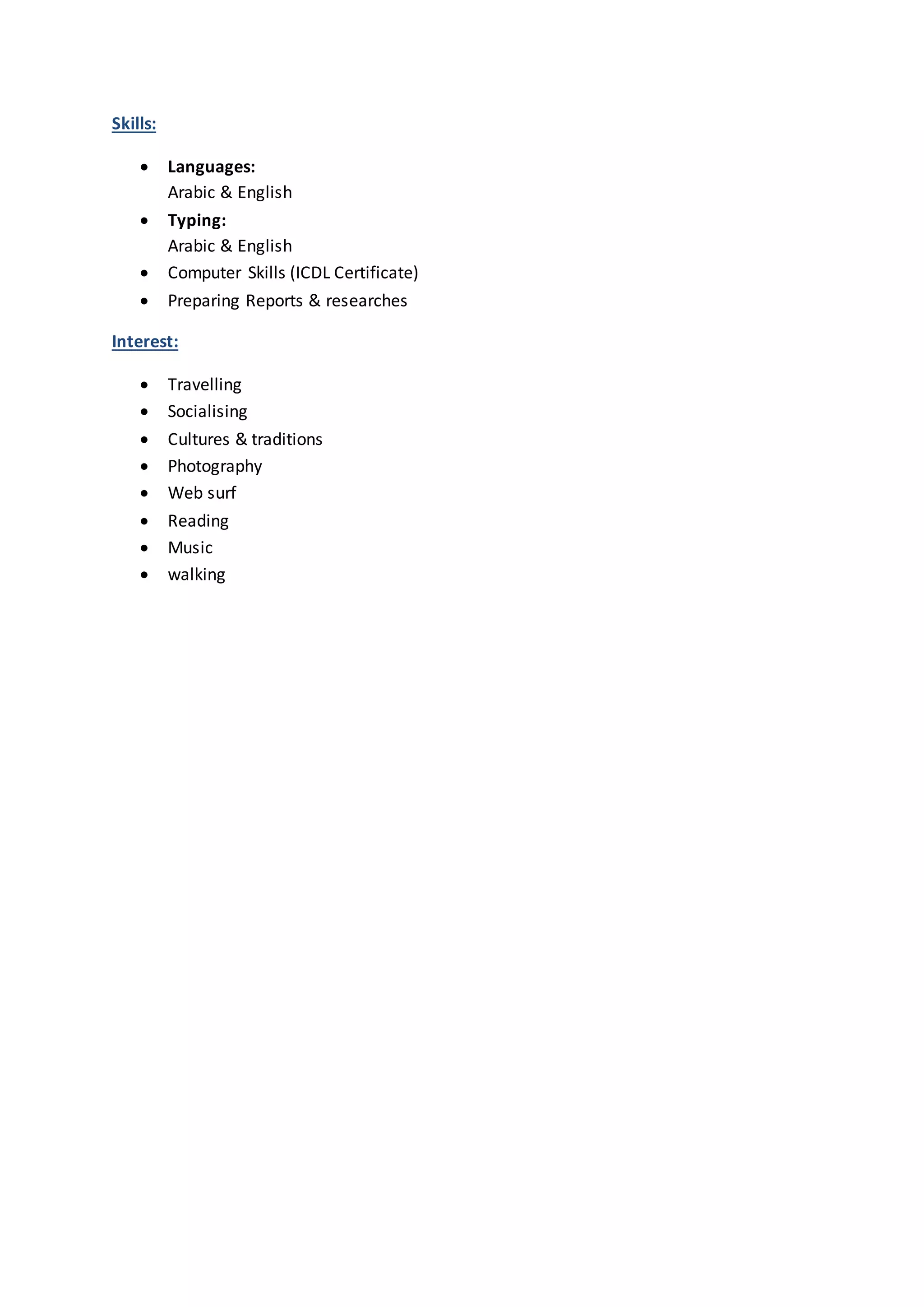 CV - Afarah Shayef_16-17 - Copy | DOCX