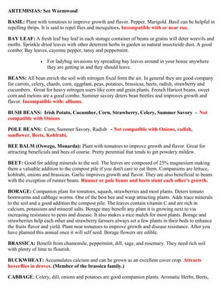 Companion Planting - Earth Wise | PDF