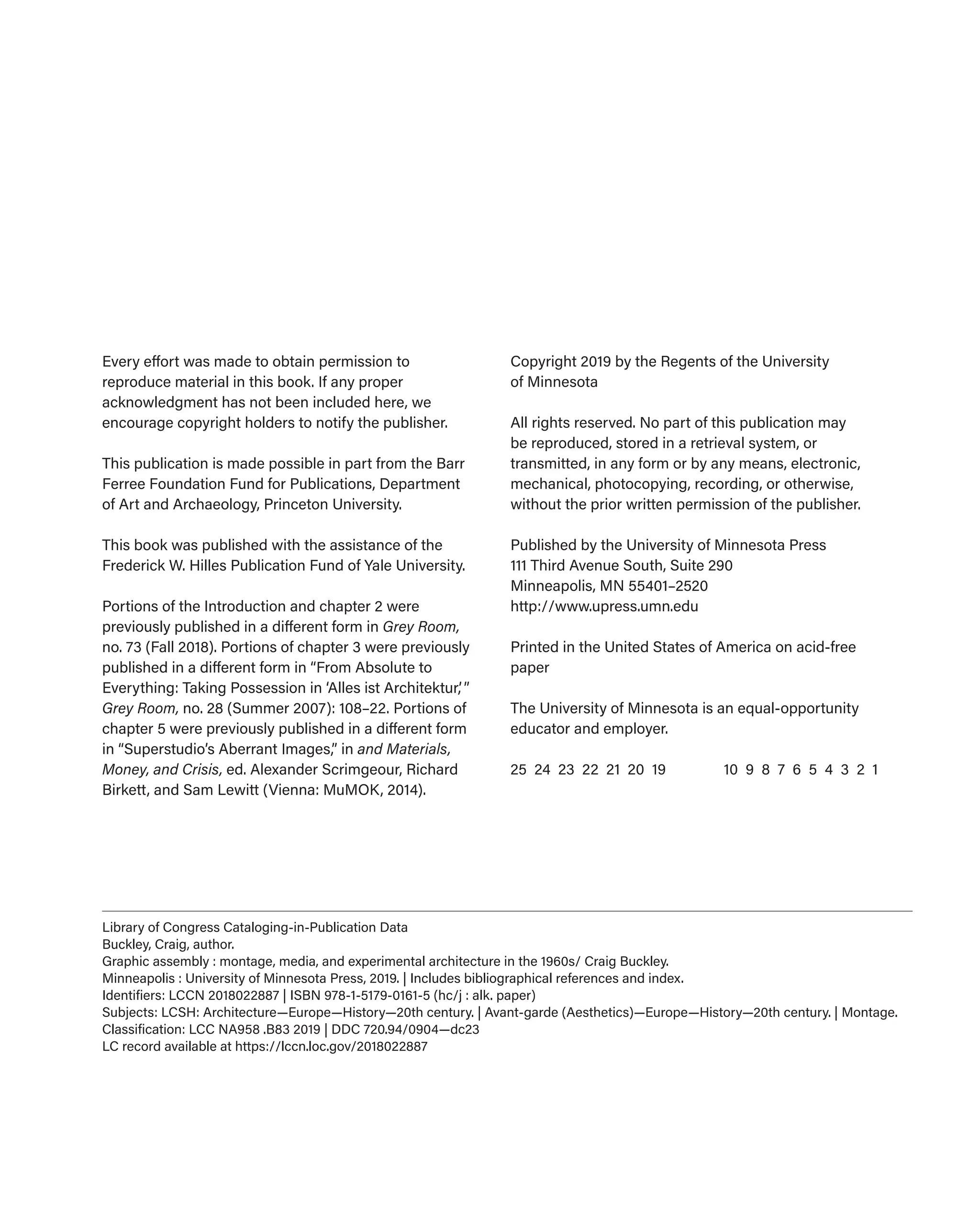 Graphic Assembly Montage Media And Experimental Architecture In The ...
