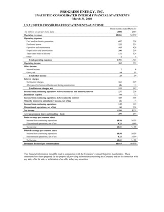 progress energy q12008all | PDF