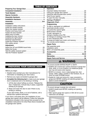 Chamberlain Garage Door Opener Manual | PDF