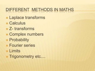 APPLICATION MATHS FOR EEE | PPTX