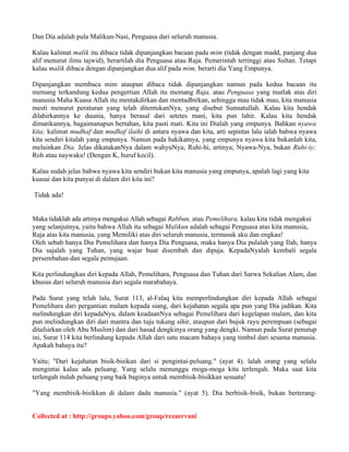 Tafsir Al azhar 114 an nas | PDF