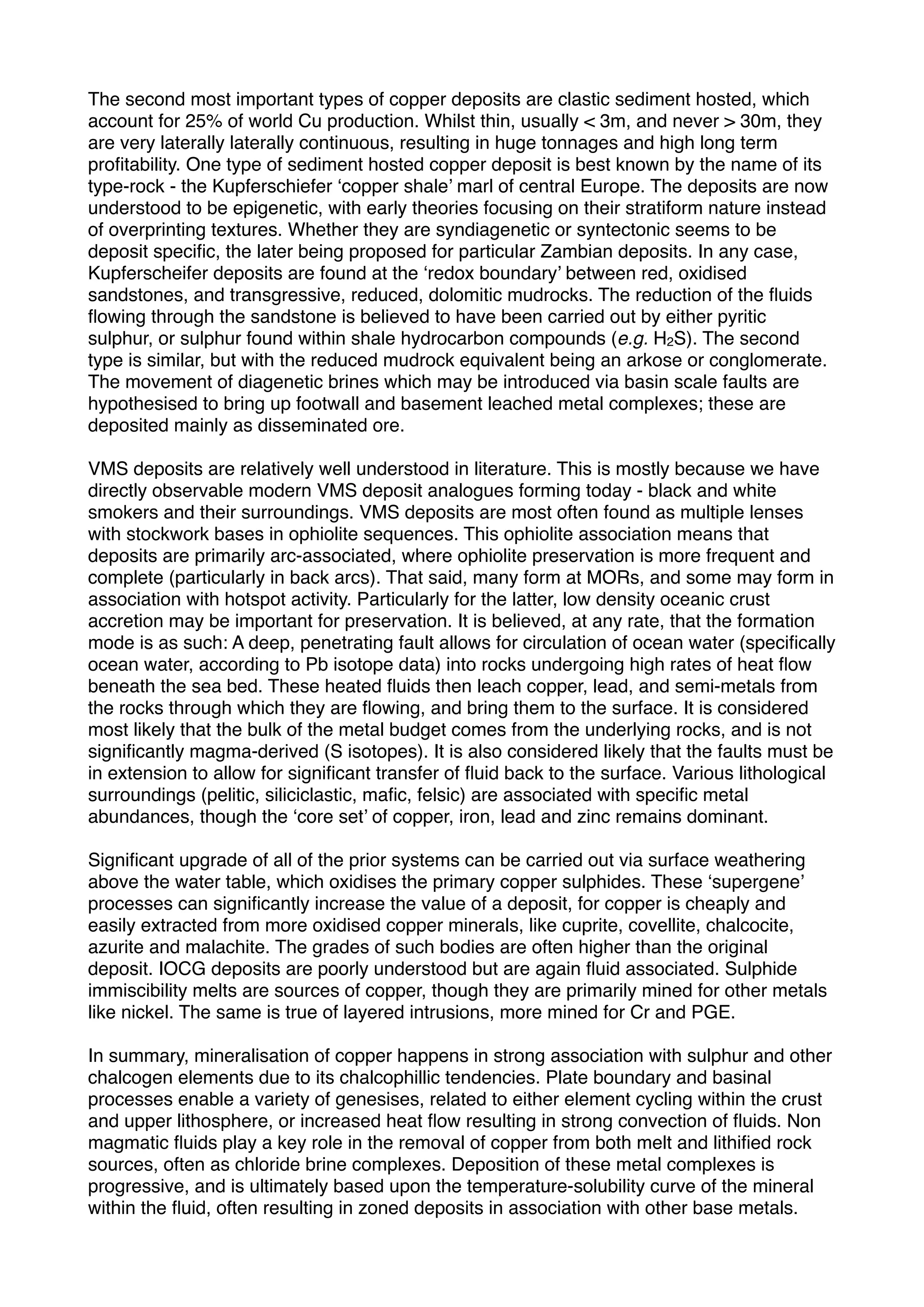 Copper Mineralisation | PDF