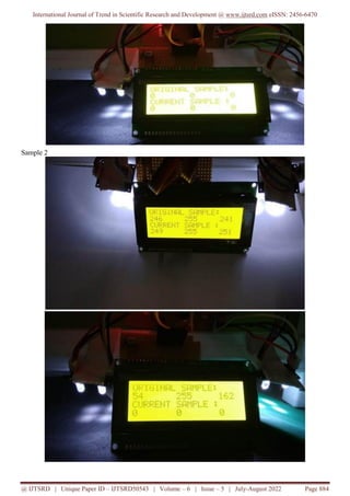 Development of Solid Colour Shade Detection and Matching Machine | PDF