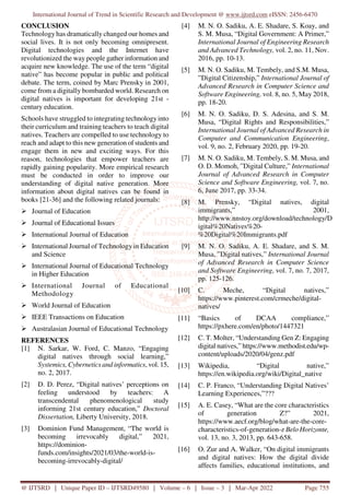 Education for Digital Natives | PDF