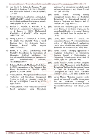 Novel Study on AI Based Chatbot ChatGPT Impacts on the Traditional Library Management | PDF ...