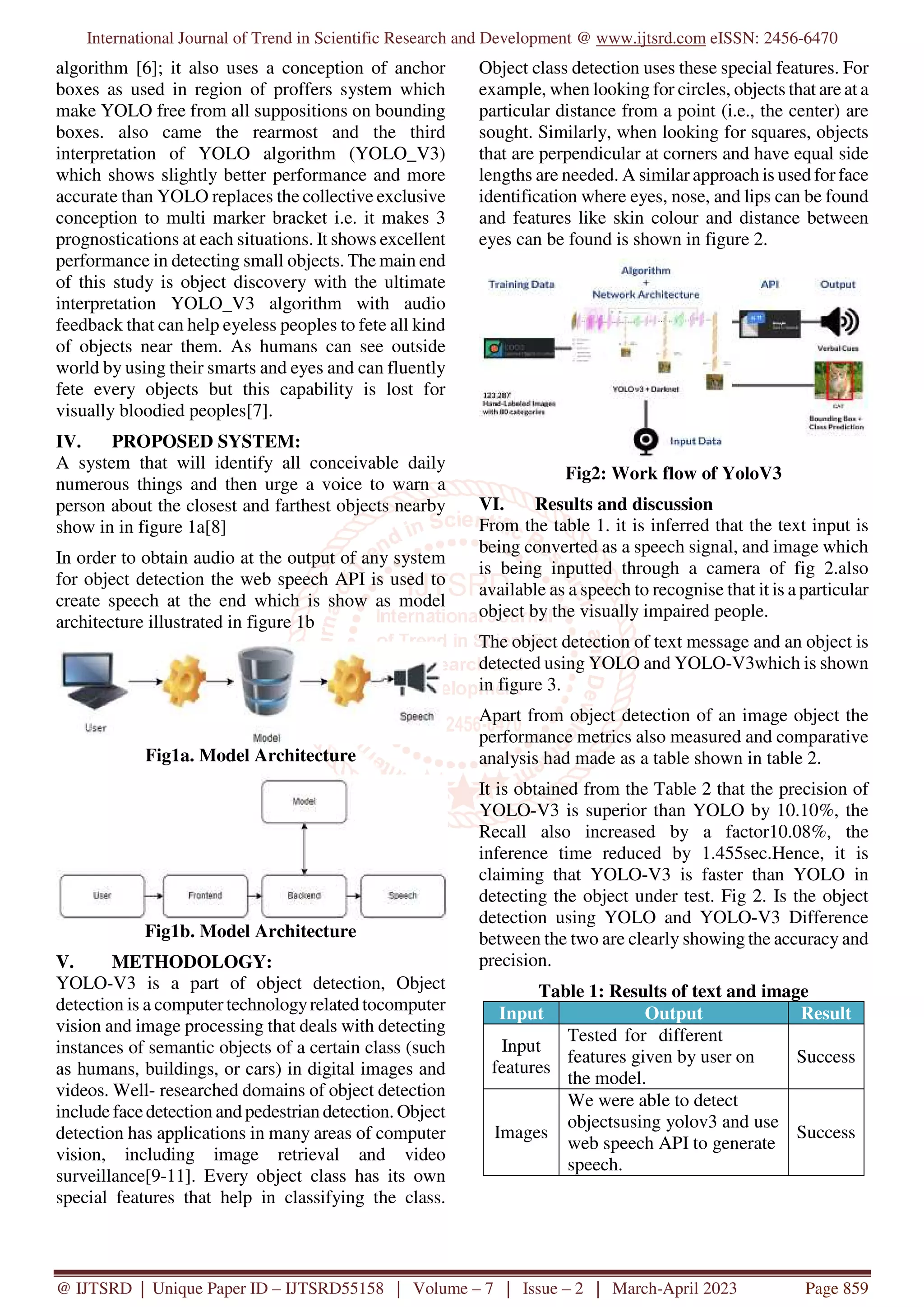 Real Time Object Detection with Audio Feedback using Yolo v3 | PDF
