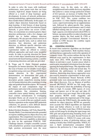 Real Time Object Detection with Audio Feedback using Yolo v3 | PDF